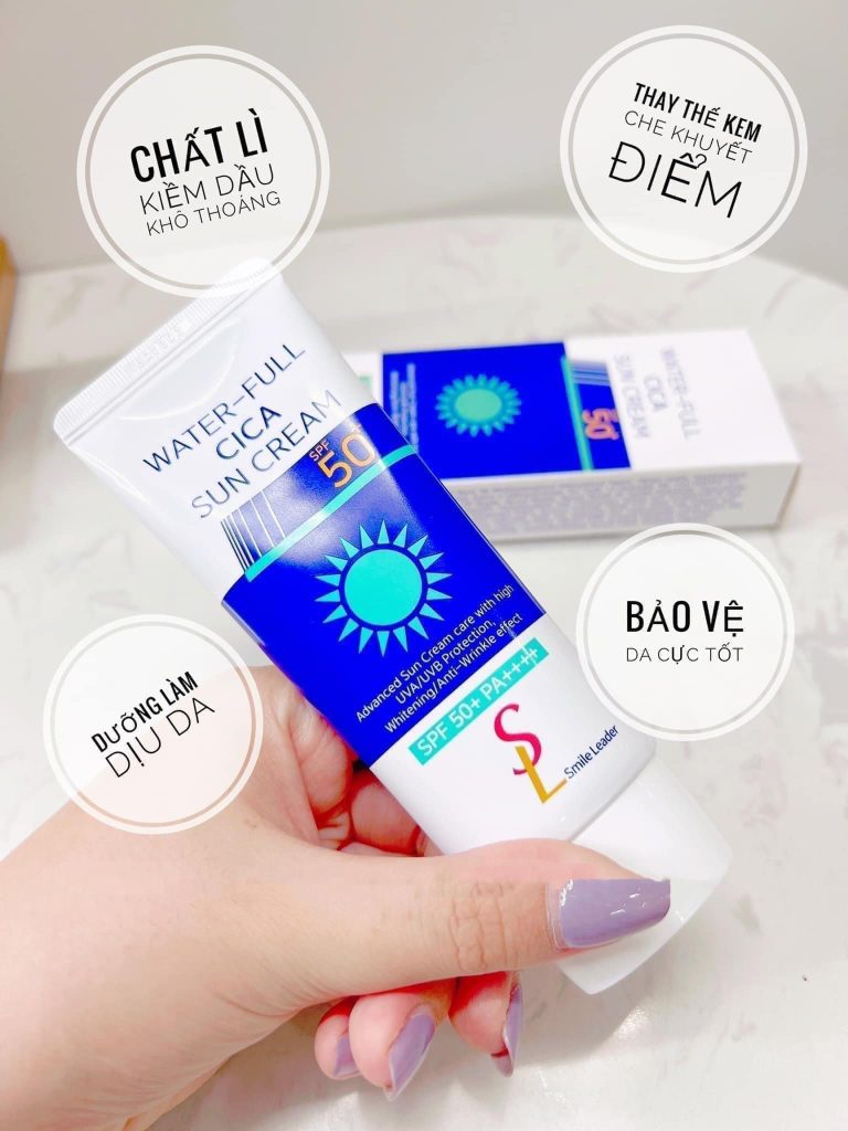 KEM CHỐNG NẮNG SMILE LEADER 60ML WATER-FULL CICA SUN CREAM SPF50+ NGỪA ...